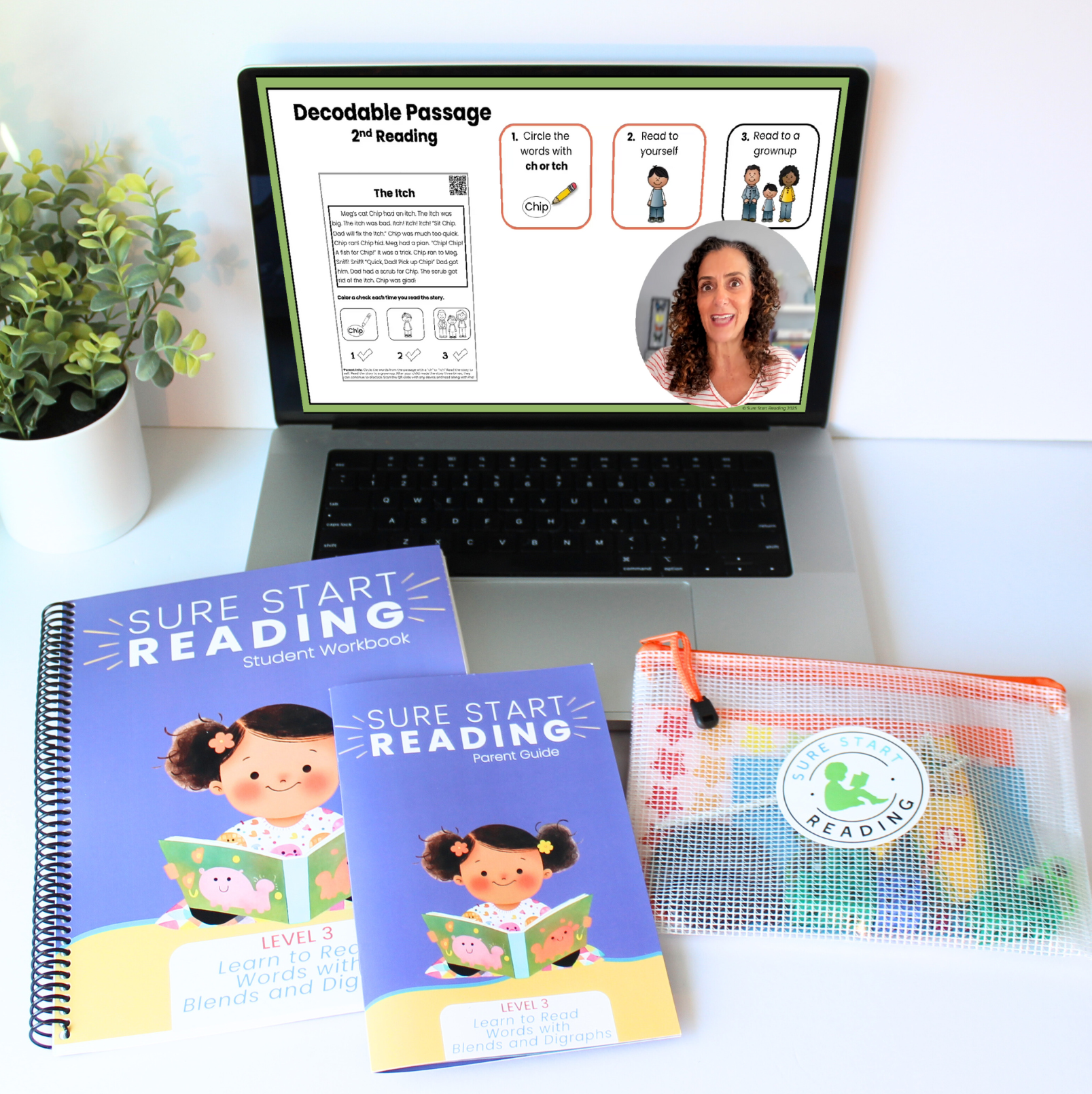 Sure Start Reading Level 3: Learn to Read Words with Blends and ...